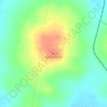 Elphinstone地形图、海拔、地势