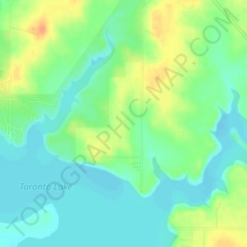 Toronto Wildlife Area地形图、海拔、地势