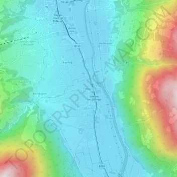 Finsing地形图、海拔、地势