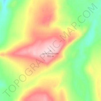 Jade Mountain地形图、海拔、地势