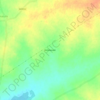 Mohitewadi地形图、海拔、地势