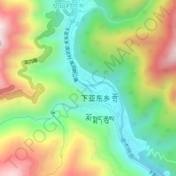 Chumbi Valley地形图、海拔、地势