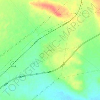 Taige地形图、海拔、地势
