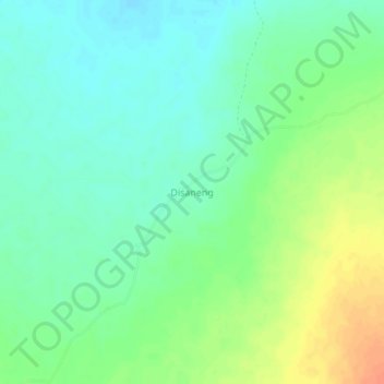 Disaneng地形图、海拔、地势