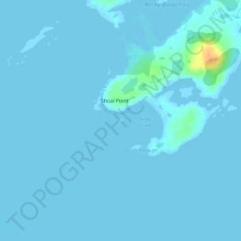 Copper Rock地形图、海拔、地势