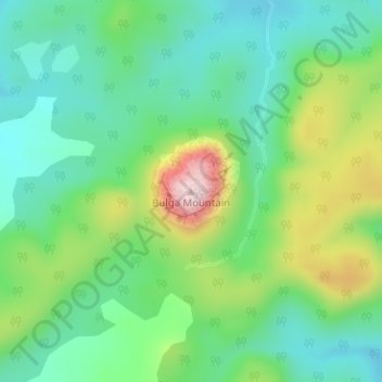 Bulga Mountain地形图、海拔、地势