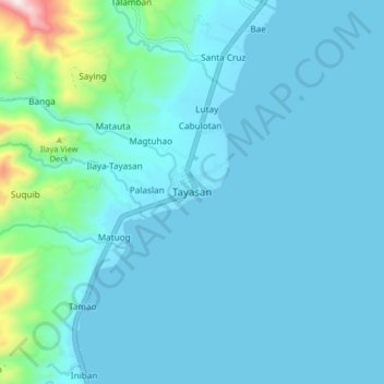 Tayasan地形图、海拔、地势