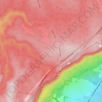 Bulli Tops地形图、海拔、地势