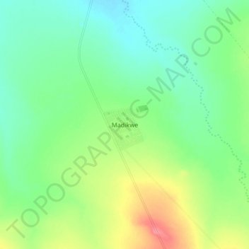 Madikwe地形图、海拔、地势