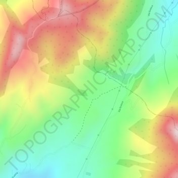 El Boqueron地形图、海拔、地势