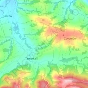 Kolawa地形图、海拔、地势