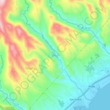 Ilaya地形图、海拔、地势