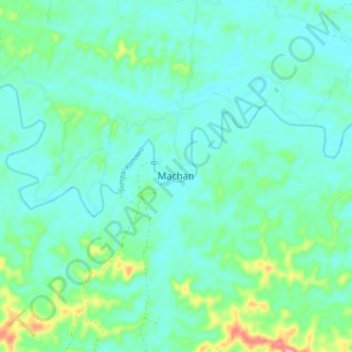 Machan地形图、海拔、地势