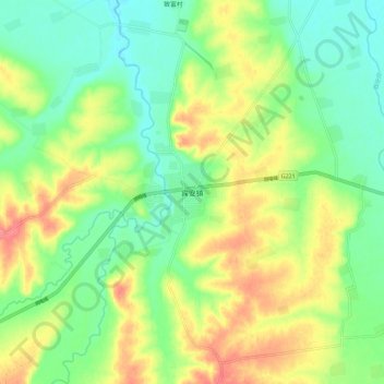 Binan地形图、海拔、地势