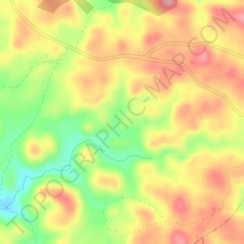 La Morena地形图、海拔、地势