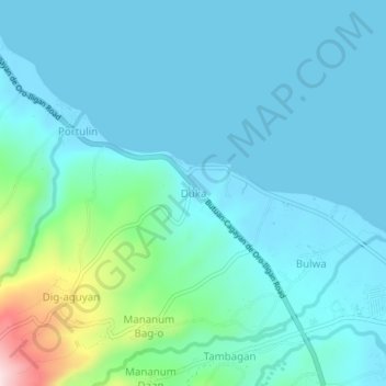 Duka地形图、海拔、地势