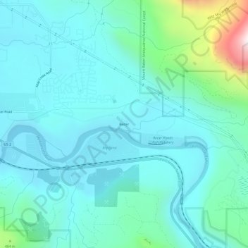 Reiter地形图、海拔、地势