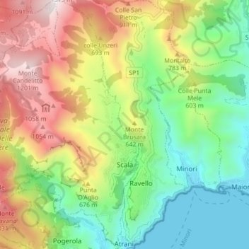 Scala地形图、海拔、地势