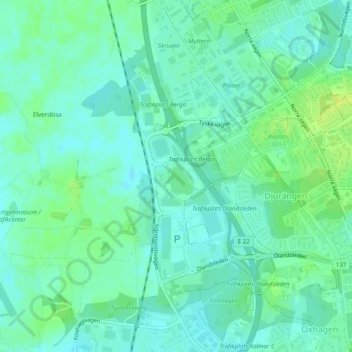 Hansa City地形图、海拔、地势