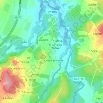 Cos地形图、海拔、地势