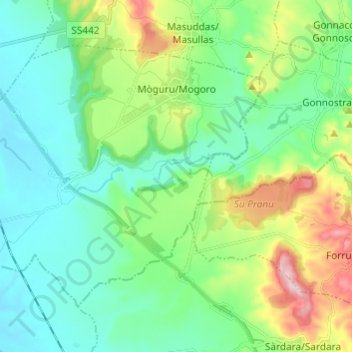 Mogoro地形图、海拔、地势