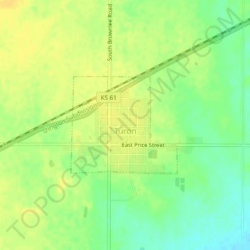 Turon地形图、海拔、地势
