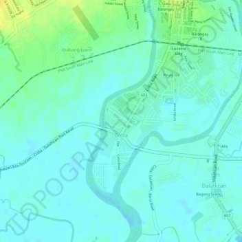 Cotta地形图、海拔、地势