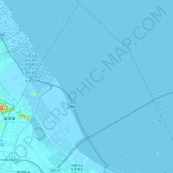 澥浦镇地形图、海拔、地势