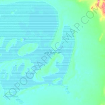 Lake Acraman地形图、海拔、地势