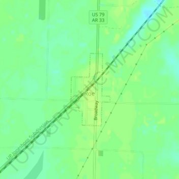 Roe地形图、海拔、地势