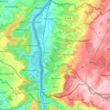 Perl地形图、海拔、地势