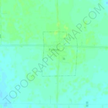 Palmer地形图、海拔、地势