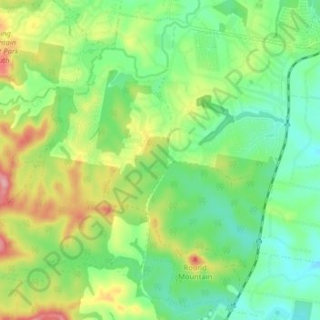 New Beith地形图、海拔、地势