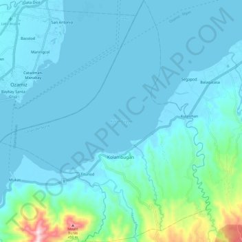 Kolambugan地形图、海拔、地势