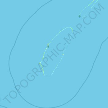 Raroia地形图、海拔、地势