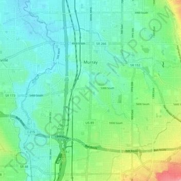 Murray地形图、海拔、地势