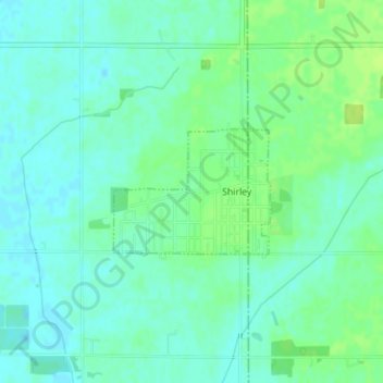 Shirley地形图、海拔、地势