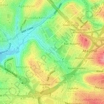 34746地形图、海拔、地势