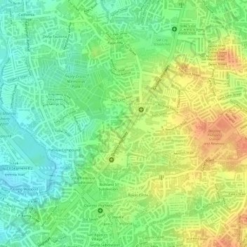 Bagbag地形图、海拔、地势