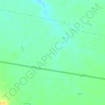 Umarda地形图、海拔、地势