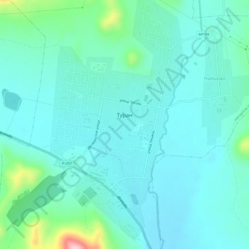 Turan地形图、海拔、地势