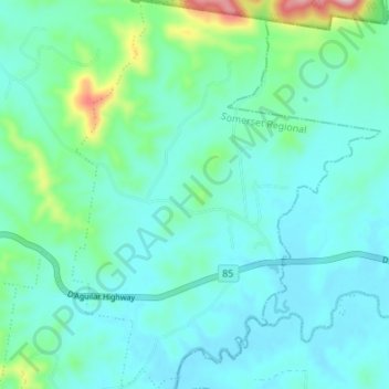 Royston地形图、海拔、地势