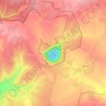 Pulo di Altamura地形图、海拔、地势