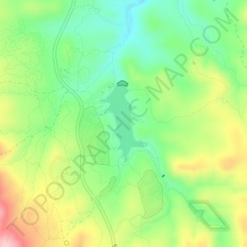 Lynx Lake地形图、海拔、地势