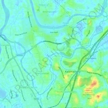 Muttar River地形图、海拔、地势