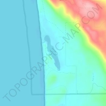 North Bar Lake地形图、海拔、地势