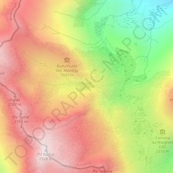 Tomasee地形图、海拔、地势