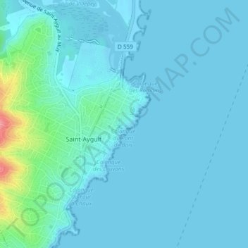 Parc Areca地形图、海拔、地势
