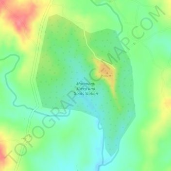 Marimanti Sheep and Goats Station地形图、海拔、地势